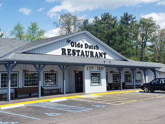 The restaurant's charming exterior welcomes travelers and locals alike, promising a meal that makes detours worthwhile and memories lasting.