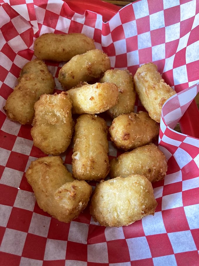 Tater tots—childhood nostalgia in golden, crispy form. These aren't just potato nuggets; they're time machines to simpler, happier days.
