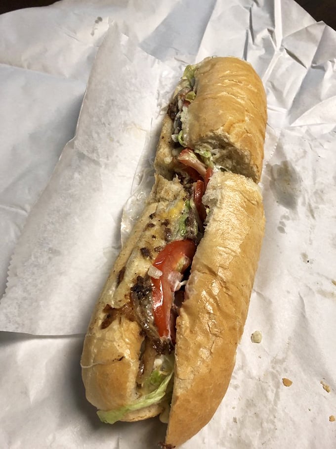 This sandwich isn't just assembled—it's architected. The structural integrity alone deserves an engineering award.