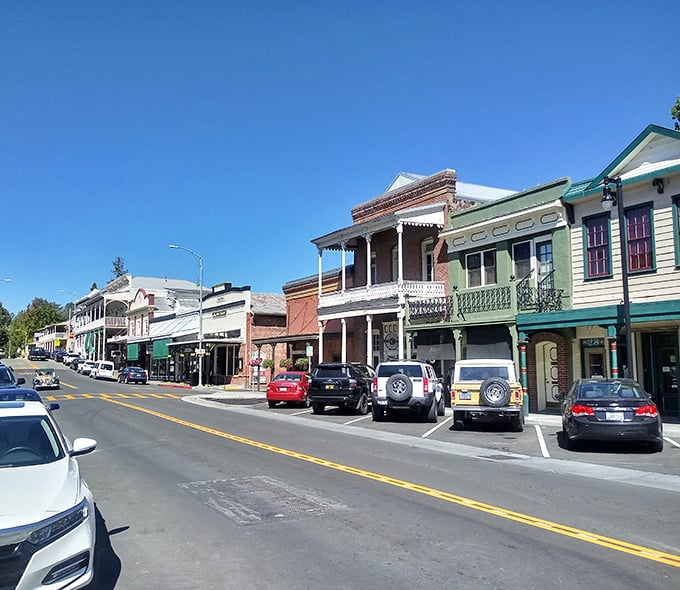 Sutter Creek's colorful main drag invites leisurely exploration—each storefront a different chapter in the town's ongoing story of preservation and reinvention.