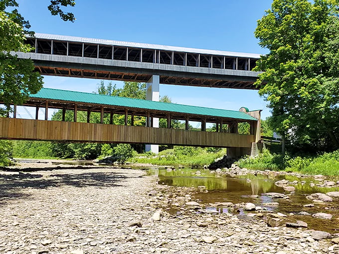 Old meets new in perfect harmony. These bridges aren't just river crossings—they're chapters in Ohio's ongoing story.