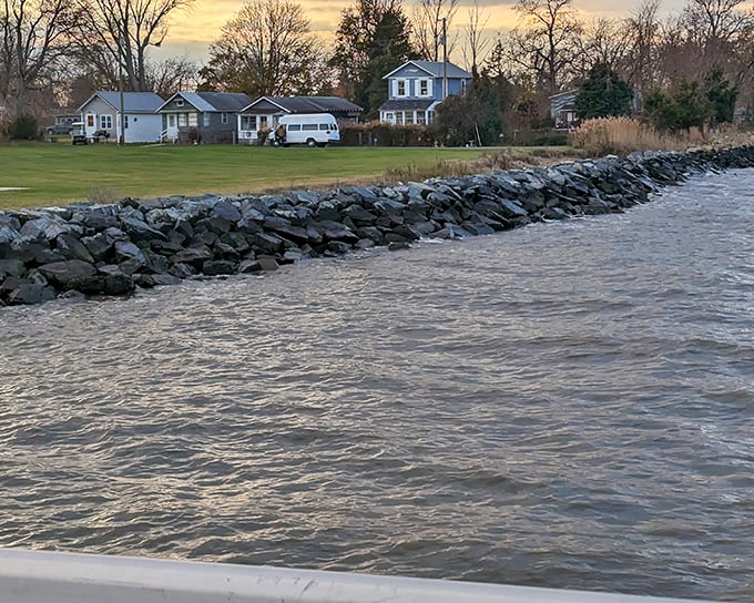 Where neighborhood meets nature—these waterfront homes enjoy front-row seats to Delaware Bay's ever-changing aquatic theater.