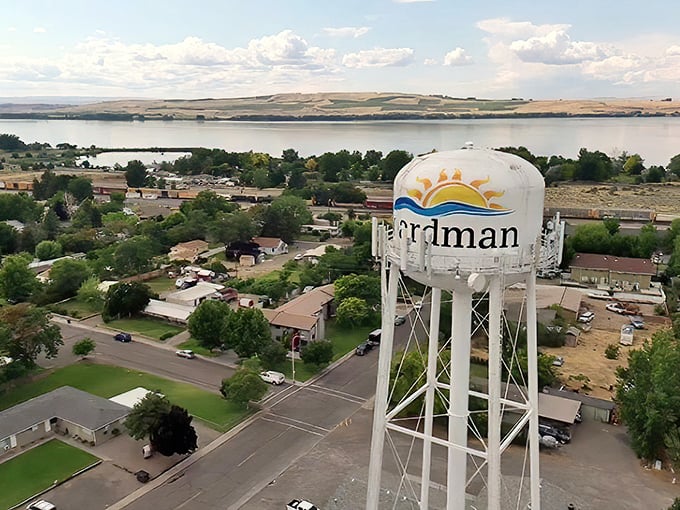 That water tower isn't just functional – it's Boardman's way of standing tall and proud.