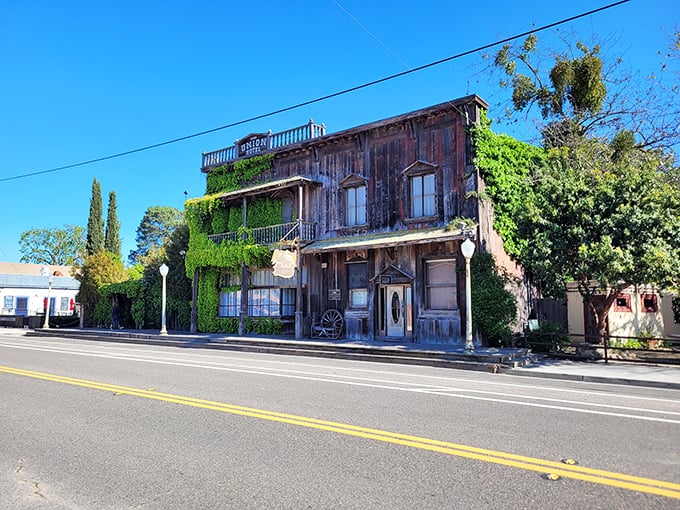 The old Union Hotel in Los Alamos, draped in beautiful green ivy, is a true postcard-perfect treasure.