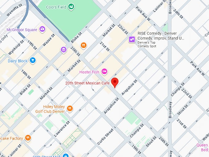 16. 20th street café map