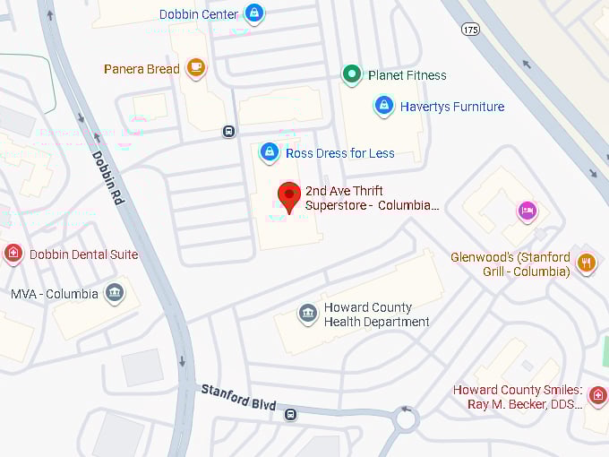 16. 2nd ave thrift superstore columbia, md map