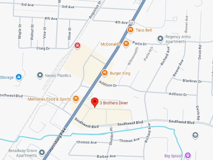 16. 3 brothers diner map