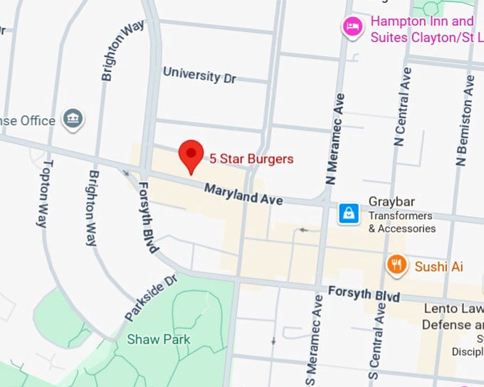 16. 5 star burgers map