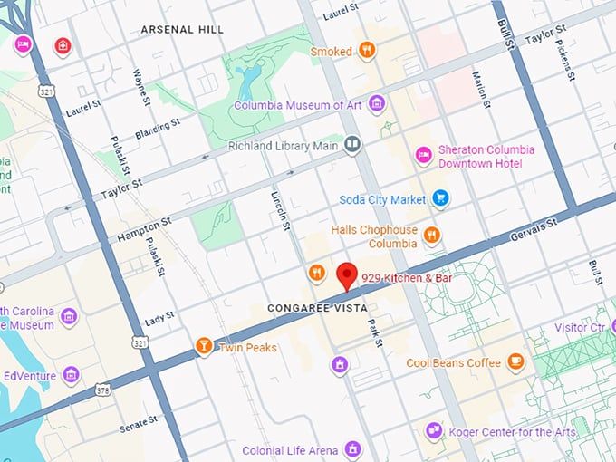 16. 929 kitchen & bar map