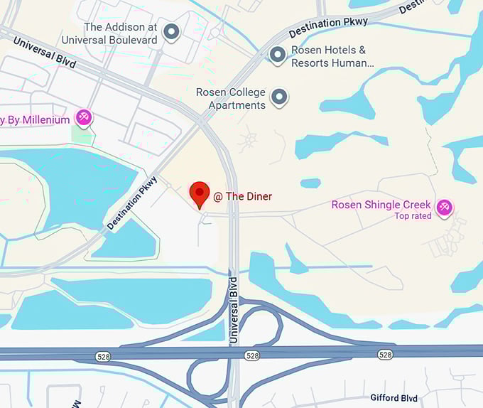 16. @ the diner map