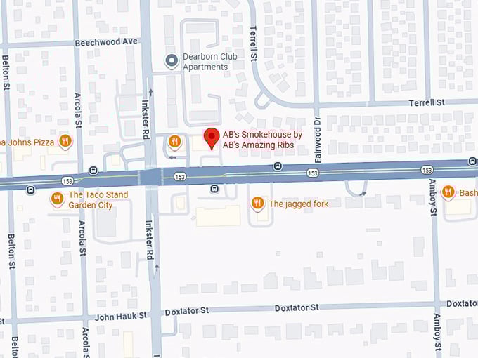 16. a.b.’s smokehouse by a.b.'s amazing ribs map
