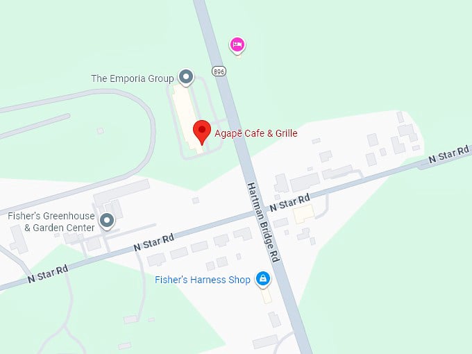 16. agapē cafe & grille map