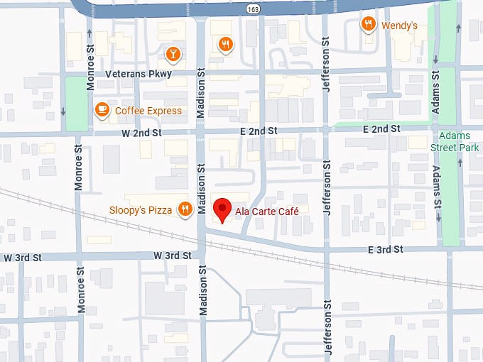 16. ala carte café 225 madison st map