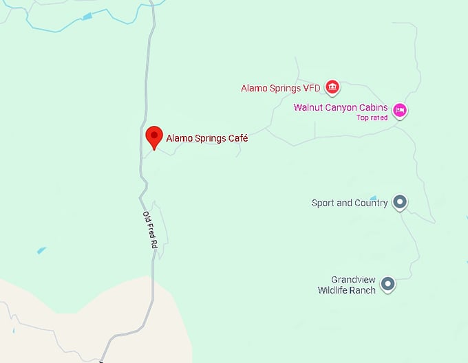 16. alamo spring cafe map