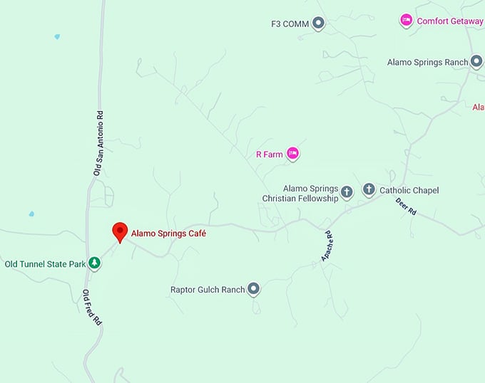 16. alamo springs café map
