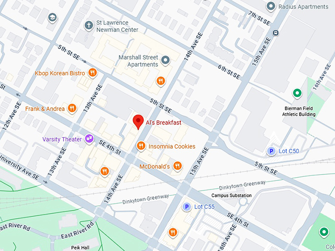 16. al’s breakfast map