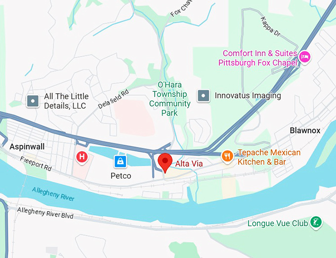 16. alta via map