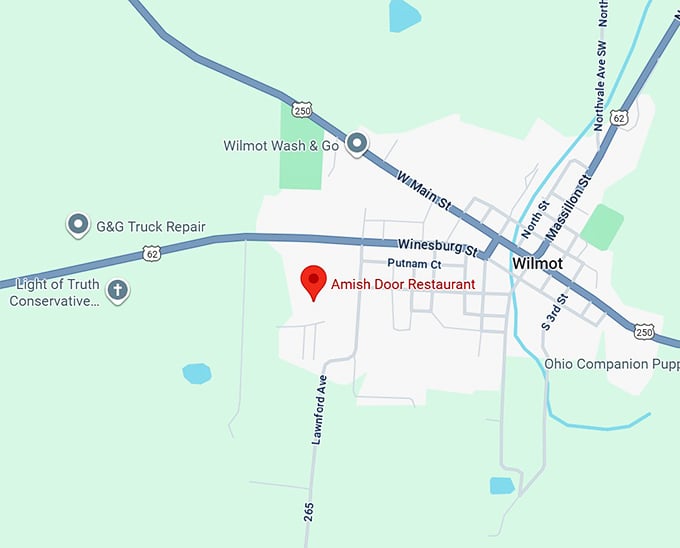 16. amish door restaurant map