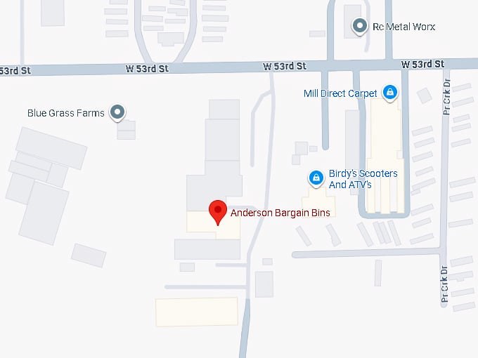 16. anderson bargain bins map