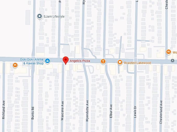 angelo's pizza map