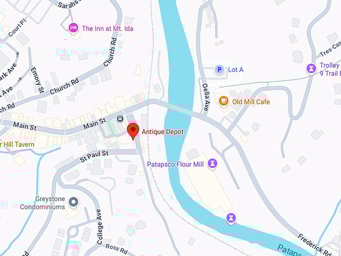 16. antique depot map