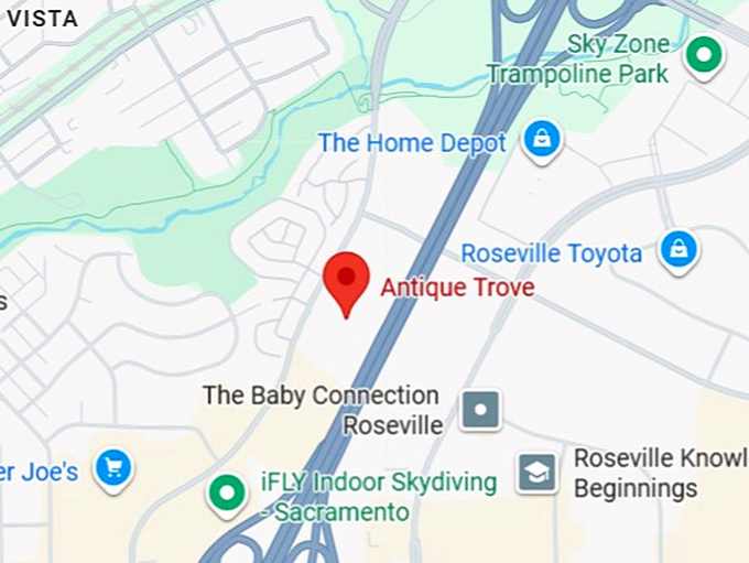 16. antique trove map