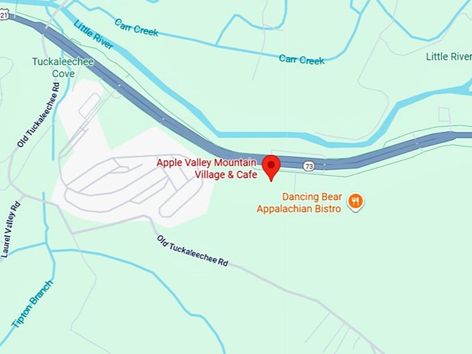 16. apple valley mountain village & cafe map