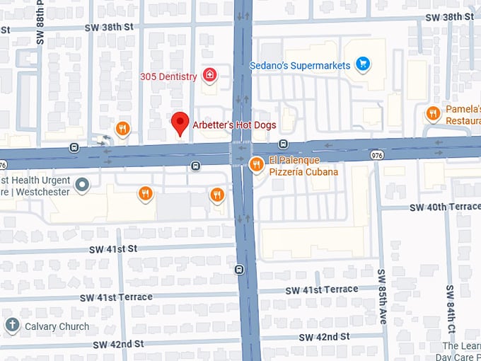 16. arbetter's hot dogs map