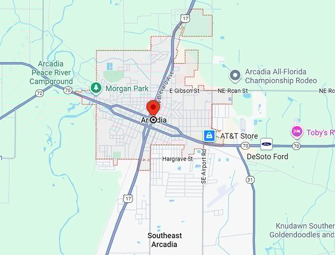 16. arcadia, fl map