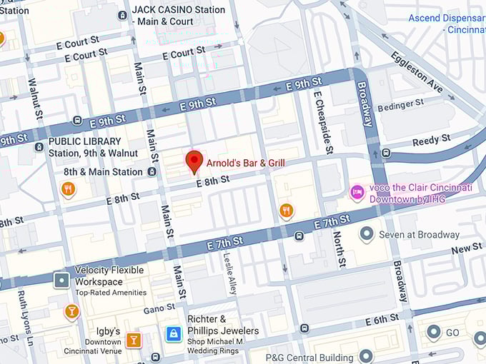 16. arnold’s bar & grill map