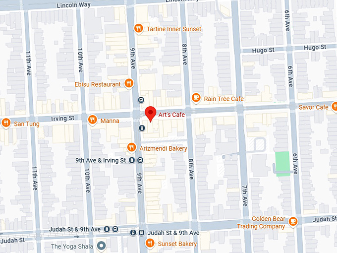 16. art's cafe map