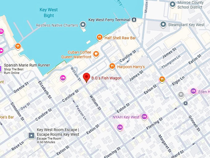 16. b.o.’s fish wagon map