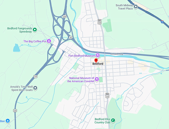 16. bedford map