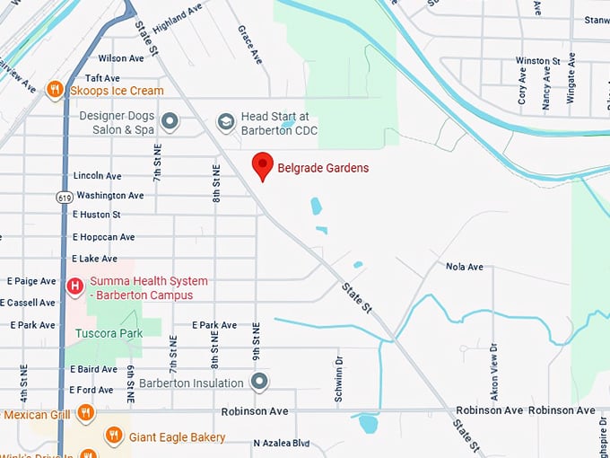 16. belgrade gardens map