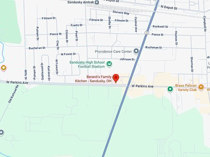16. berardi's family kitchen sandusky, oh map