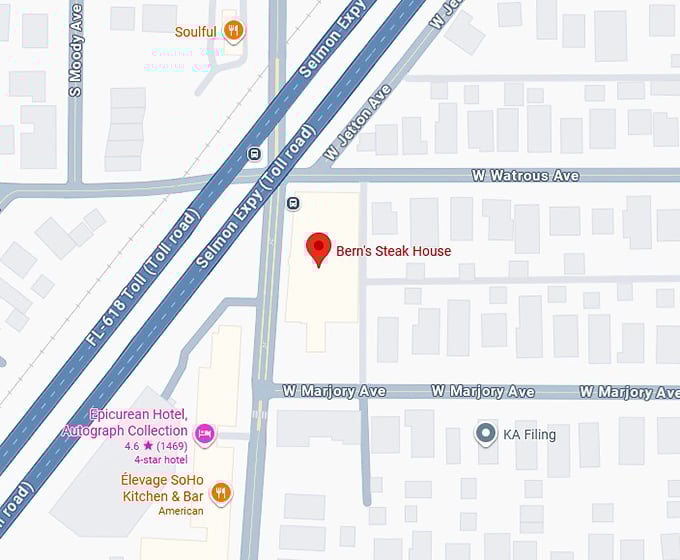 16. bern's steak house map