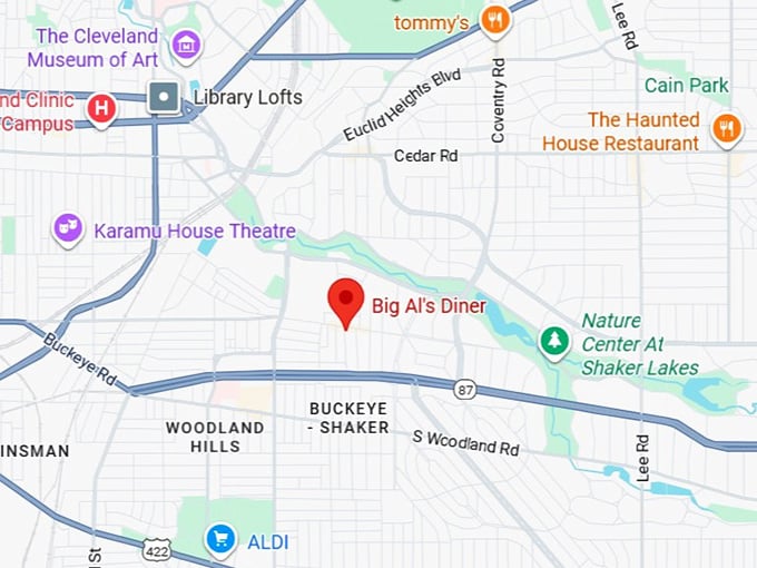 16. big al's diner map