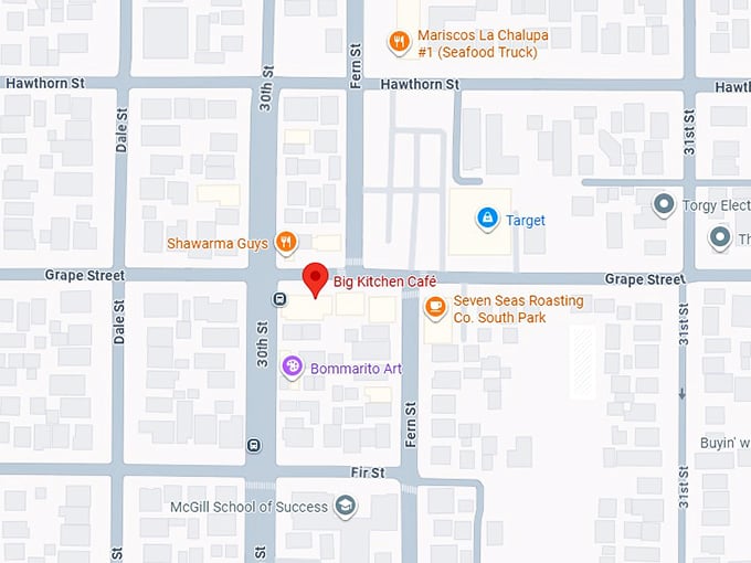 16. big kitchen café map
