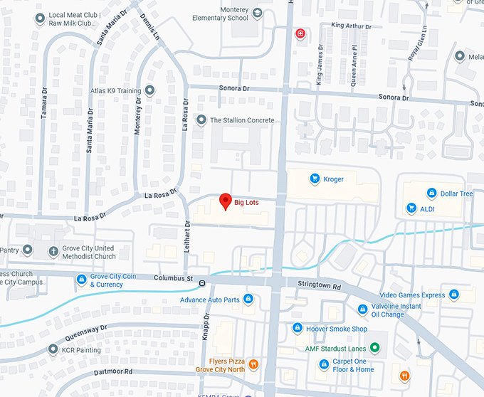 16. big lots map
