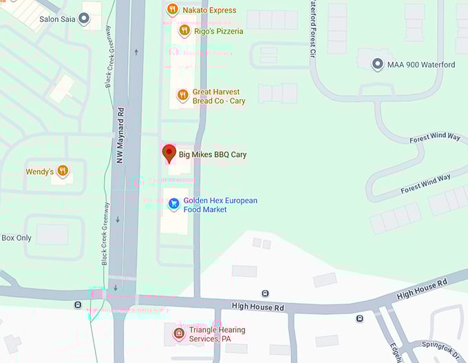 16. big mike’s bbq map