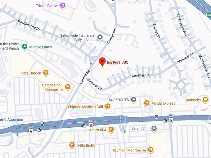 16. big rig’s bbq map