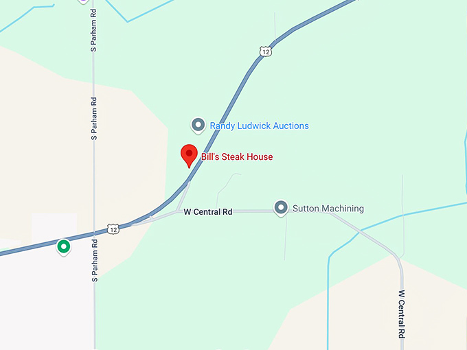 16. bill’s steak house map