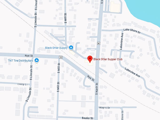16. black otter supper club map