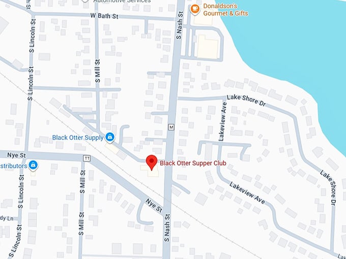 black otter supper club map