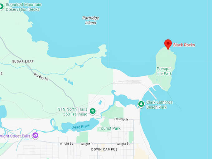 16. black rocks map