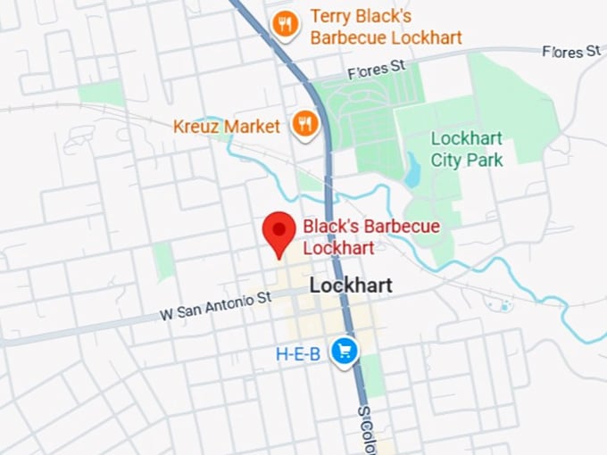 16. black’s barbecue map
