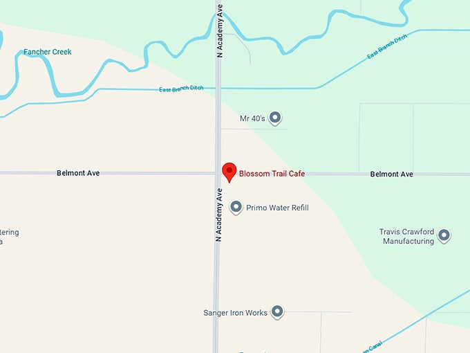 16. blossom trail cafe map