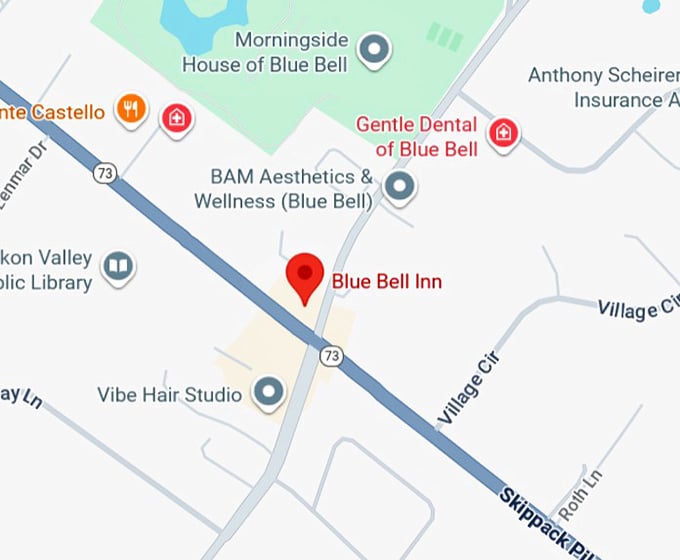 16. blue bell inn map