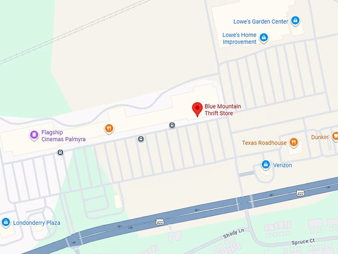 16. blue mountain thrift store map