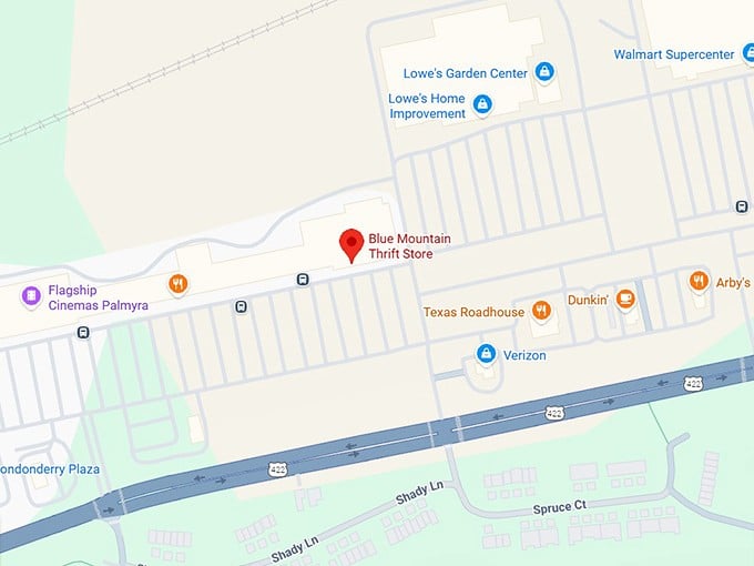 16. blue mountain thrift store map